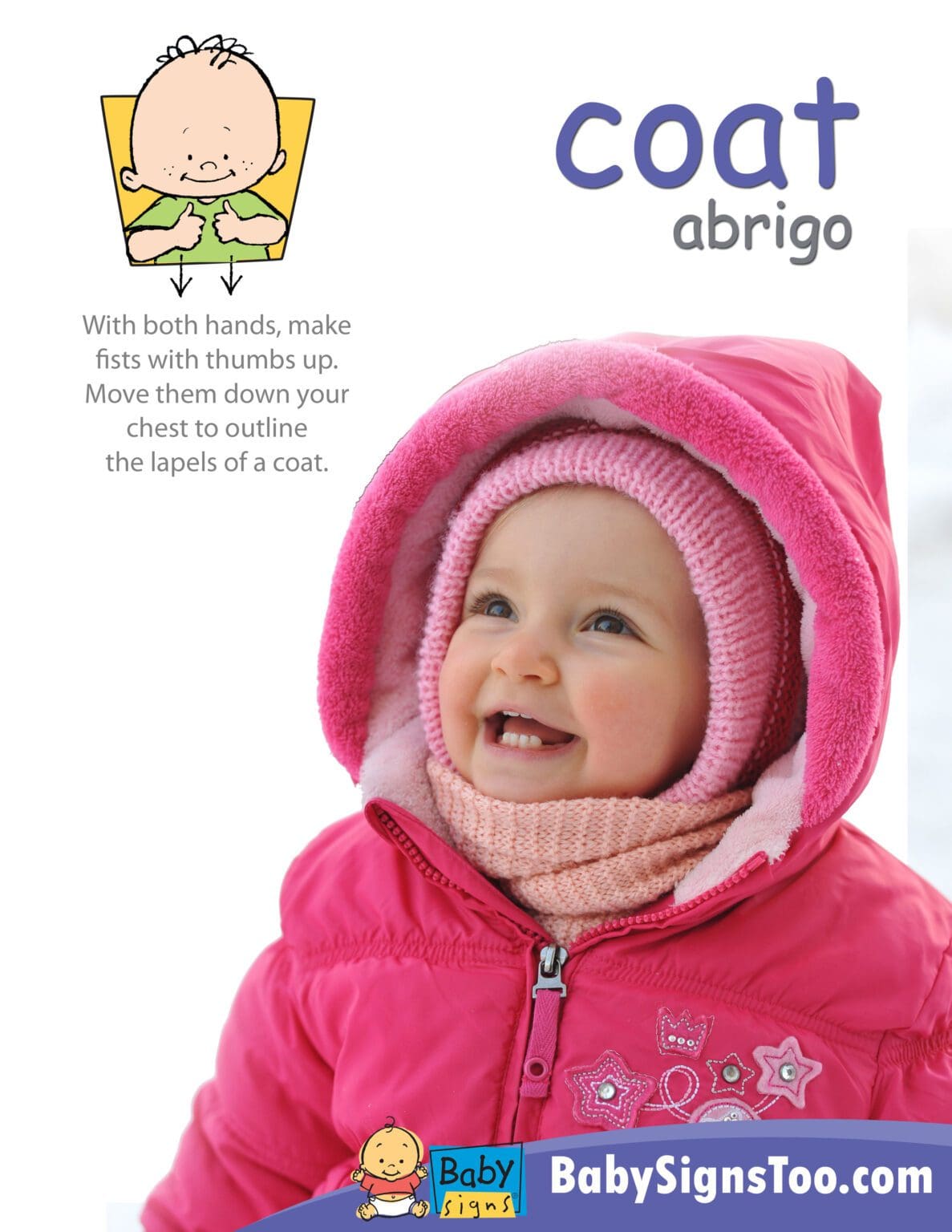 Winter Signs Poster Pack | Baby Sign Language for Winter Words (18 ...