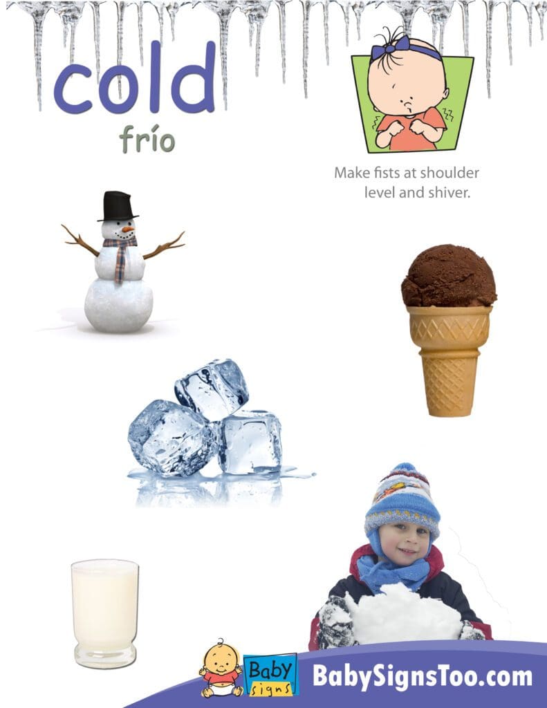 Winter Signs Poster Pack | Baby Sign Language for Winter Words (18 ...