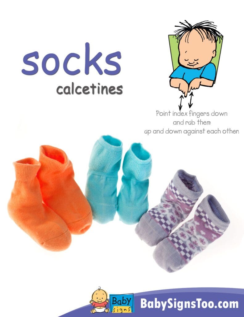 Baby Signs® Getting Dressed Signs Poster Pack (7 Posters) - Baby Signs®