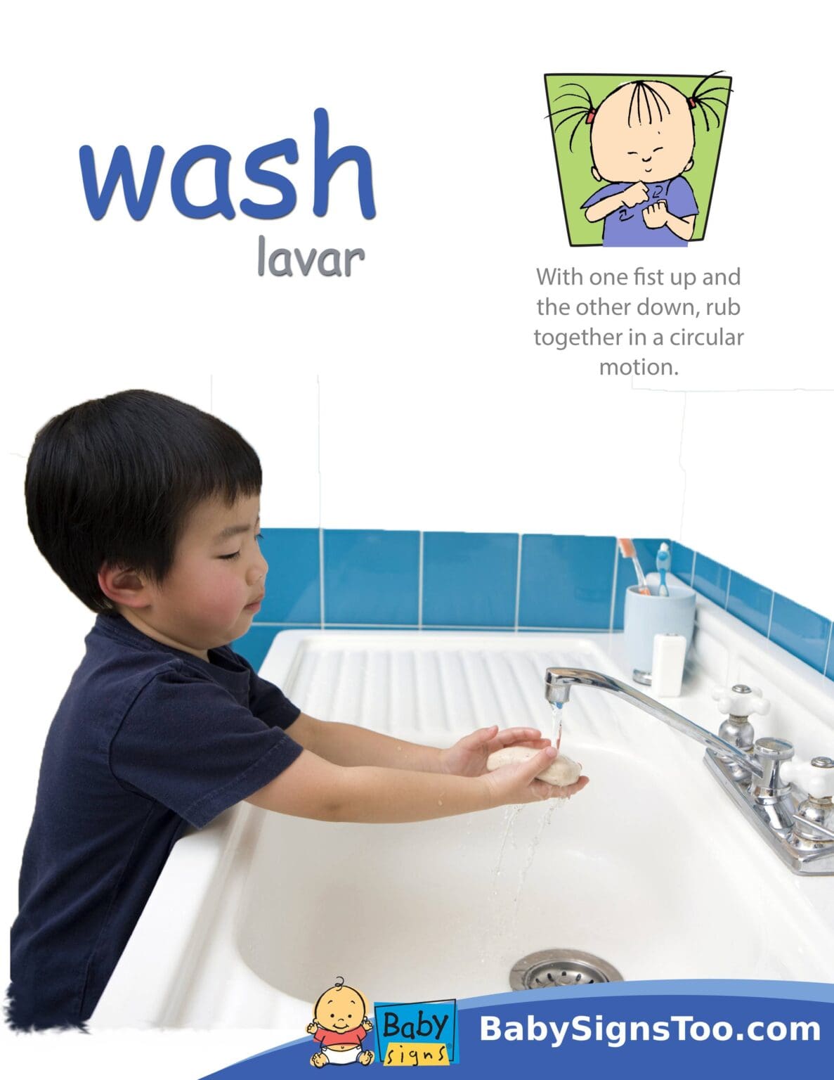 Mask and Wash Posters - Baby Signs®