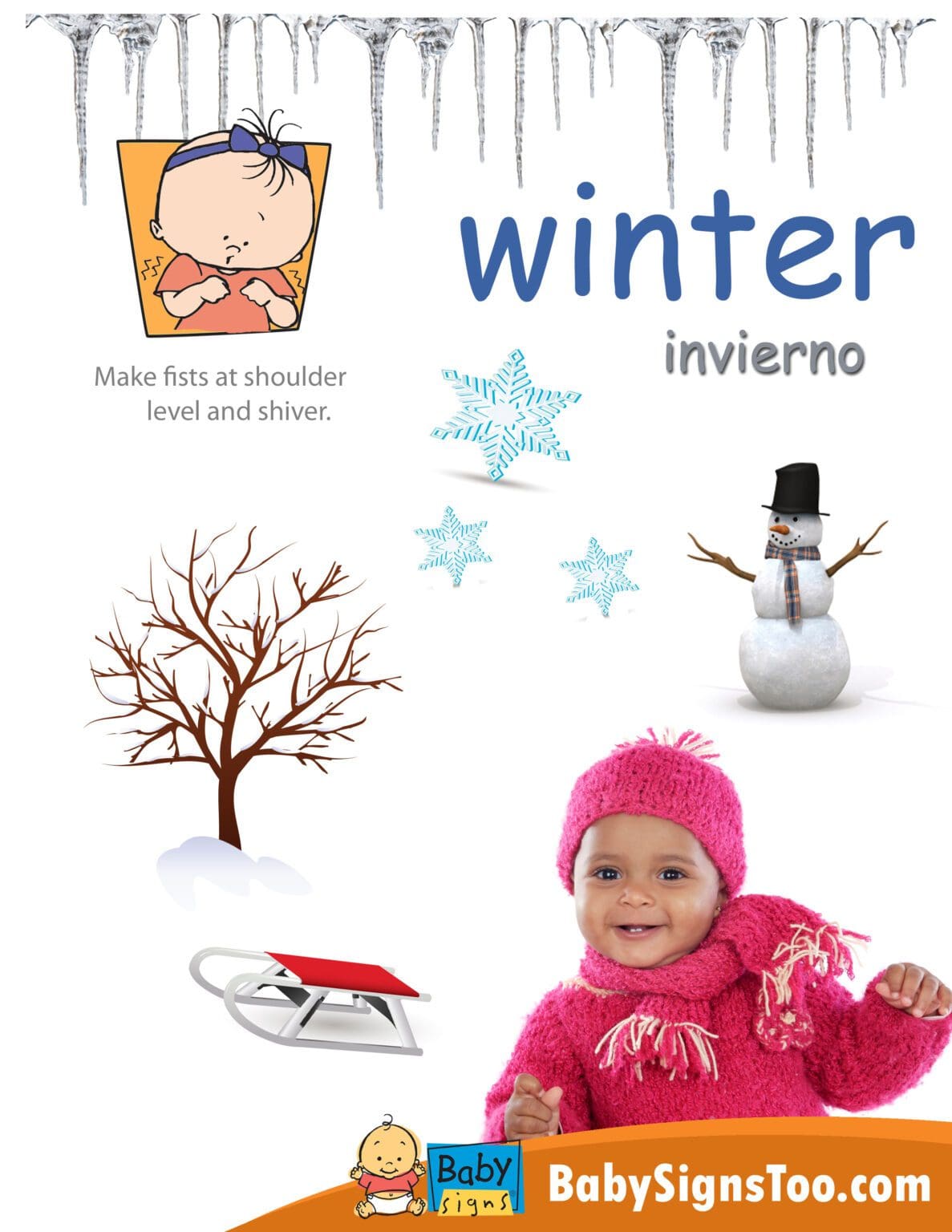 Winter Signs Poster Pack - Baby Signs®