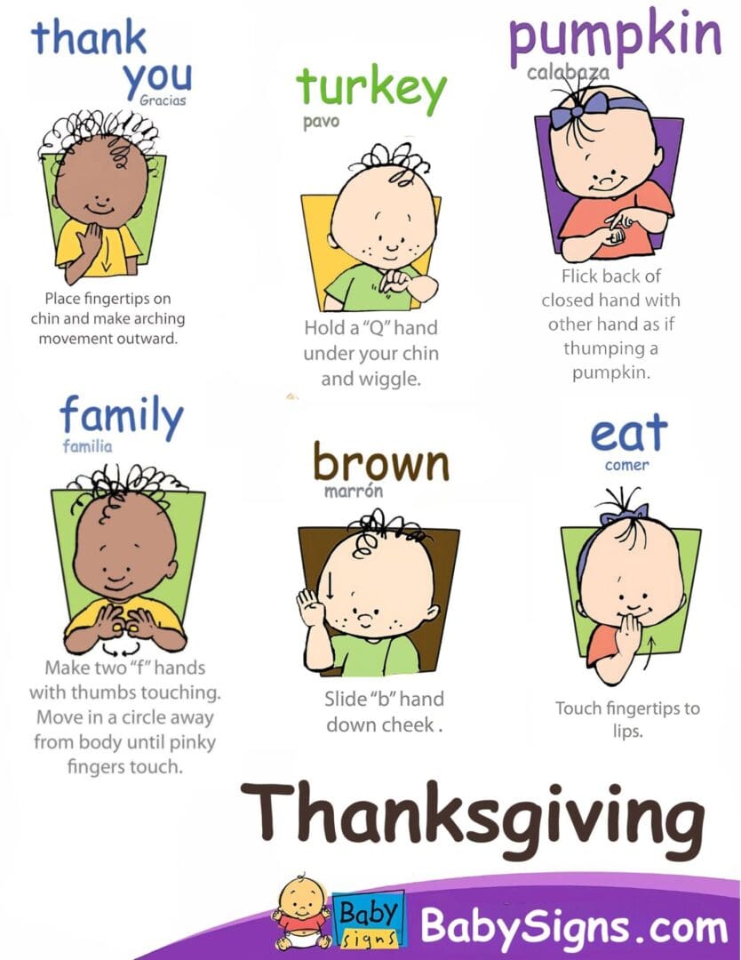 Celebrate Thanksgiving with the Baby Signs® Program - Baby Signs®